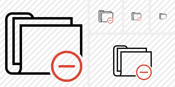 Folder Documents Remove Icon Outline Duo Professional Stock Icon And Free Sets Awicons